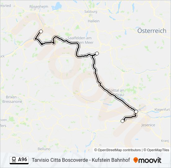 a96 Route: Schedules, Stops & Maps - München Hauptbahnhof (Updated)