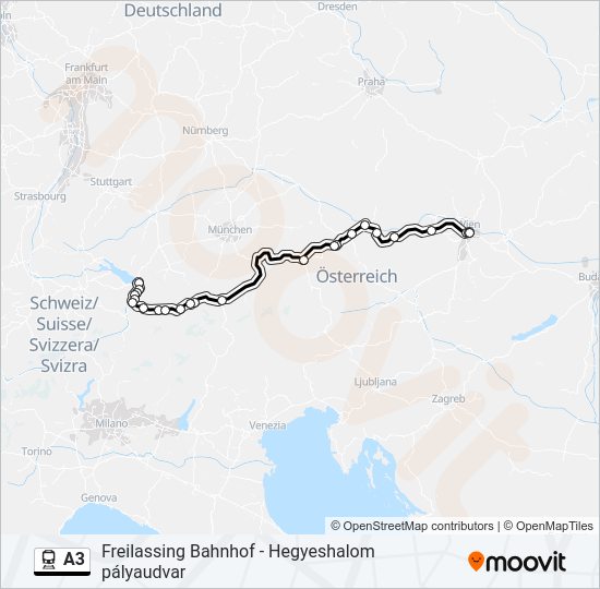 a3 Route: Schedules, Stops & Maps - Wien Hauptbahnhof Autoreisezug ...