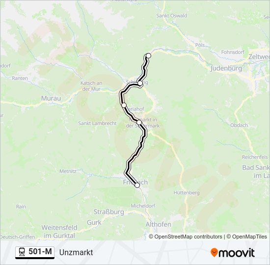 501M Route: Schedules, Stops & Maps - Unzmarkt (Updated)
