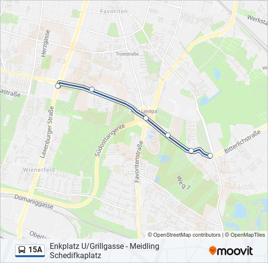 15a Route: Fahrpläne, Haltestellen & Karten - Laxenburger Str./Raxstr ...