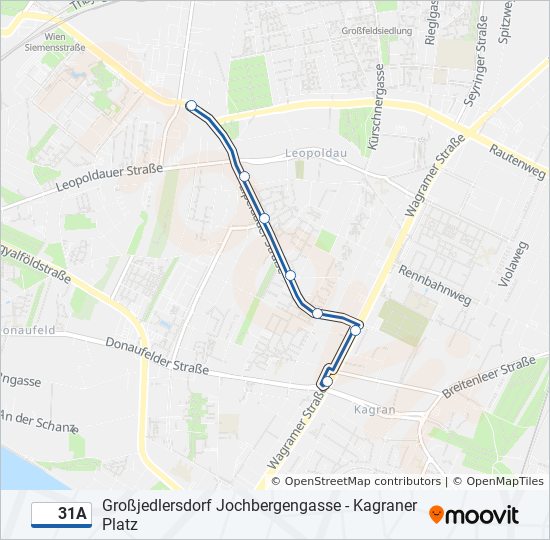 31a Route: Fahrpläne, Haltestellen & Karten - Sorgenthalgasse ...