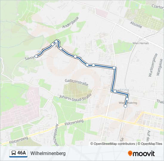 46a Route: Schedules, Stops & Maps - Wilhelminenberg (Updated)