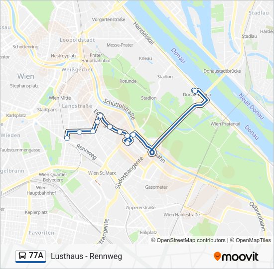 77A Route: Schedules, Stops & Maps - Donaumarina U (Updated)