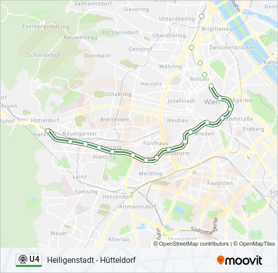 u4 Route: Schedules, Stops & Maps - Hütteldorf (Updated)