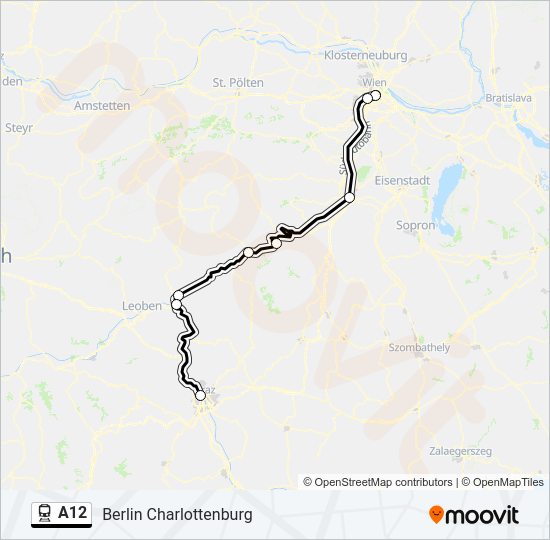 A12 Route: Fahrpläne, Haltestellen & Karten - Berlin Charlottenburg ...