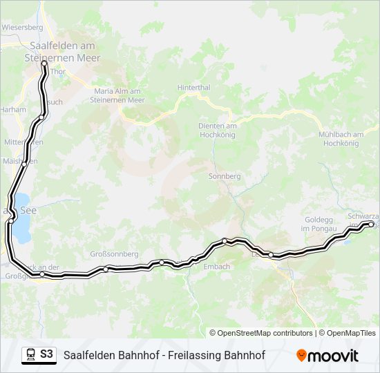s3 Route: Schedules, Stops & Maps - Saalfelden (Updated)