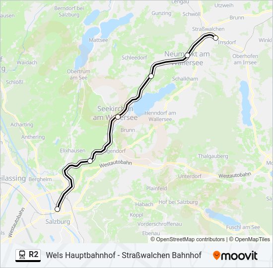 r2 Route: Schedules, Stops & Maps - Straßwalchen Bf (Updated)