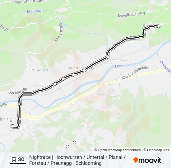 so Route: Schedules, Stops & Maps - Schladming Rathausplatz (Updated)