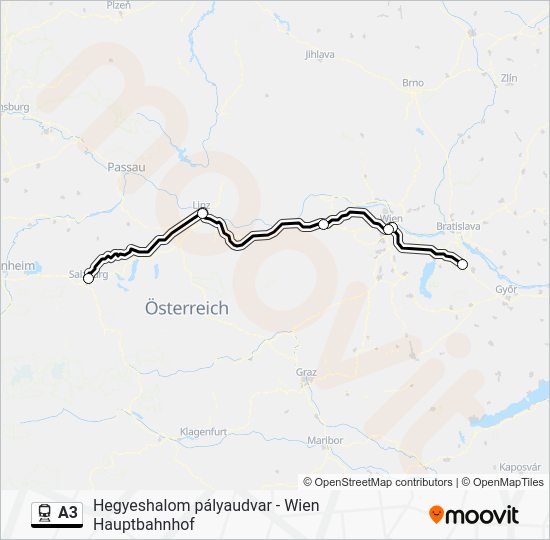 A3 Route: Schedules, Stops & Maps - Salzburg Hauptbahnhof (Updated)