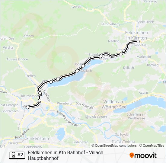 S2 Route: Schedules, Stops & Maps - Feldkirchen In Ktn Bahnhof (Updated)
