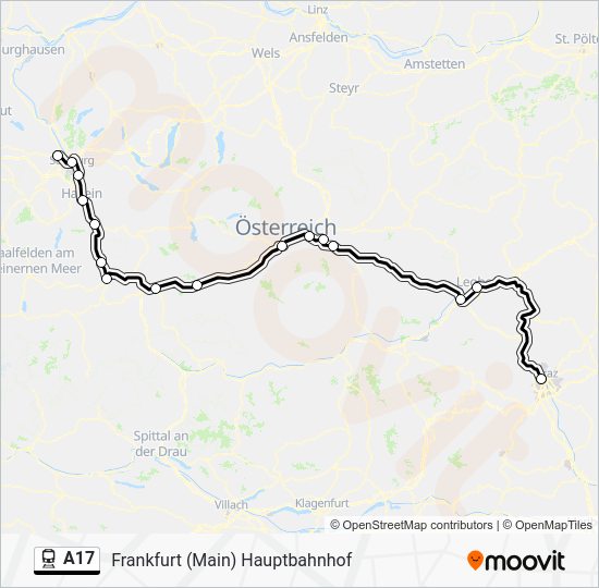 a17 Route: Fahrpläne, Haltestellen & Karten - Frankfurt (Main ...