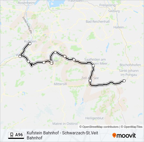 a96 Route: Schedules, Stops & Maps - Schwarzach-St.Veit (Updated)