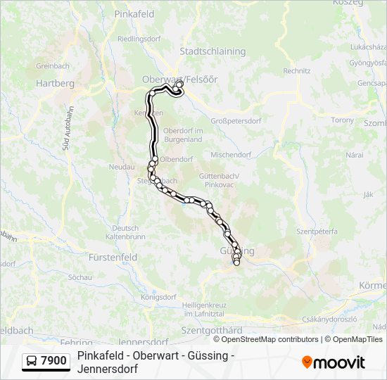 7900 Route: Schedules, Stops & Maps - Oberwart Hauptplatz (Updated)