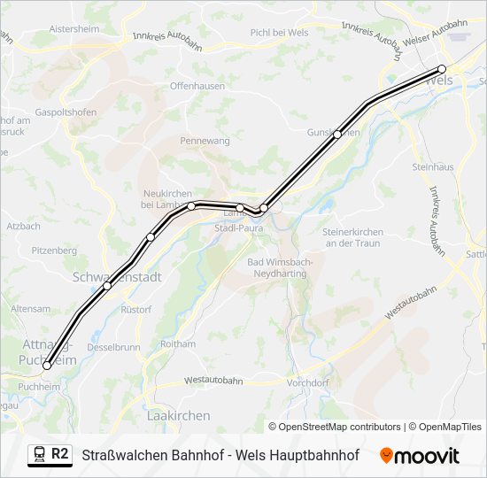 r2 Route: Schedules, Stops & Maps - Linz/Donau Hauptbahnhof (Updated)