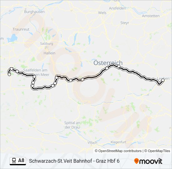 A8 Route: Schedules, Stops & Maps - Wien Hauptbahnhof (Updated)