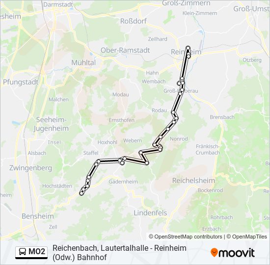 mo2 Route: Schedules, Stops & Maps - Reichenbach, Lautertalhalle (Updated)