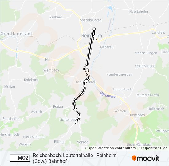 mo2 Route: Schedules, Stops & Maps - Fischbachtal-Niedernhausen Linde ...