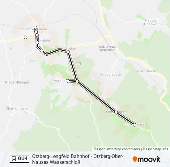 gu4 Route: Schedules, Stops & Maps - Otzberg-Ober-Nauses Wasserschloß ...