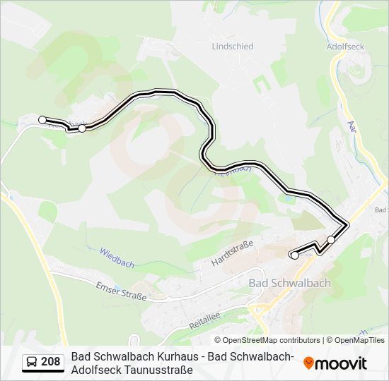 208 Route: Schedules, Stops & Maps - Bad Schwalbach Wiedbachschule ...