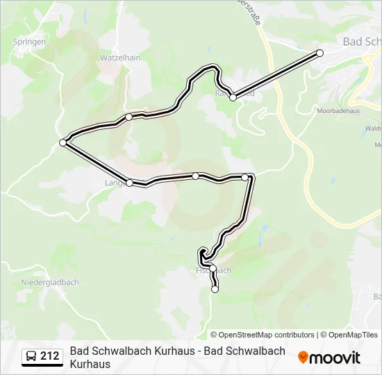 212 Route: Schedules, Stops & Maps - Bad Schwalbach-Fischbach ...