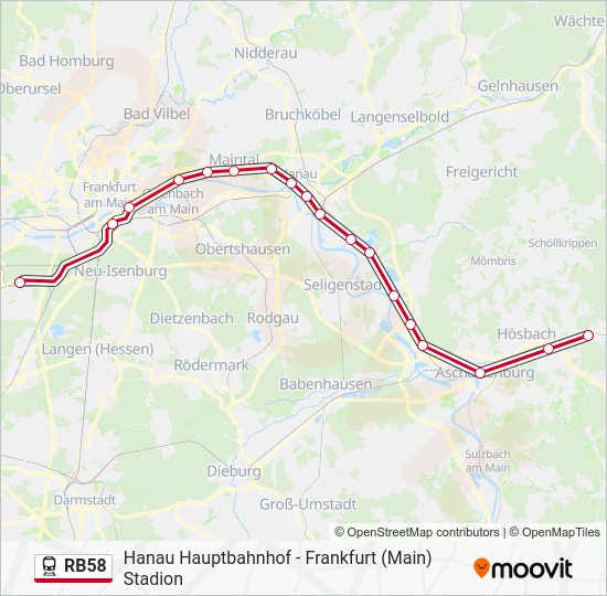 rb58 Route: Schedules, Stops & Maps - Frankfurt (Main) Flughafen ...