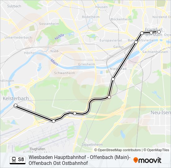 s8 Route: Schedules, Stops & Maps - Frankfurt (Main) Konstablerwache ...