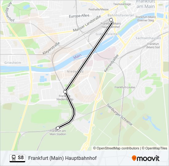 s8 Route: Schedules, Stops & Maps - Frankfurt (Main) Hauptbahnhof (Updated)