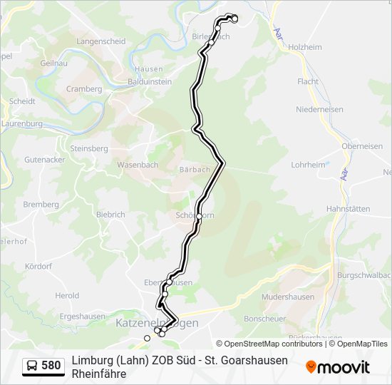580 Route: Schedules, Stops & Maps - Diez Schulzentrum (Updated)