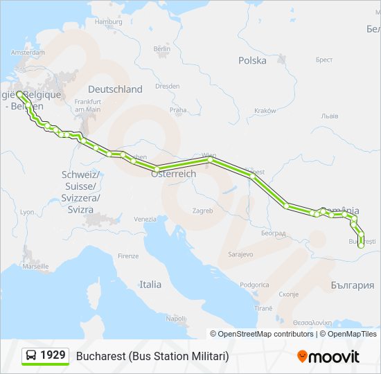 1929 Route: Schedules, Stops & Maps - Bucharest (Bus Station Militari ...