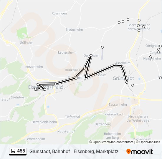 455 Route: Schedules, Stops & Maps - Eisenberg, Schulzentrum (Updated)