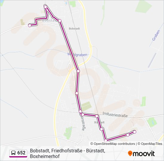 652 Route: Schedules, Stops & Maps - Bürstadt, Schillerschule (Updated)