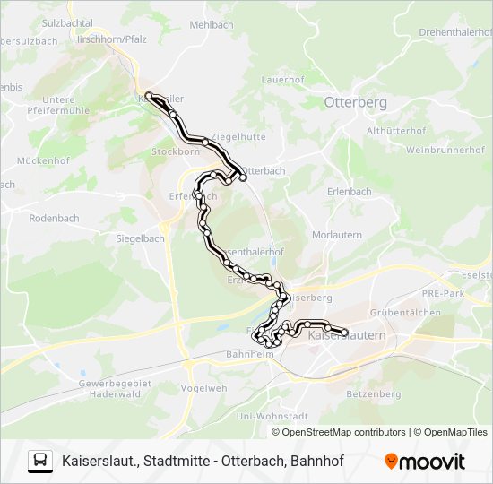 swk n7 127 Route: Schedules, Stops & Maps - Otterbach, Bahnhof (Updated)