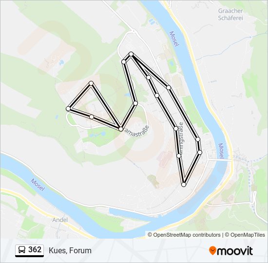362 Route: Schedules, Stops & Maps - Kues, Forum (Updated)