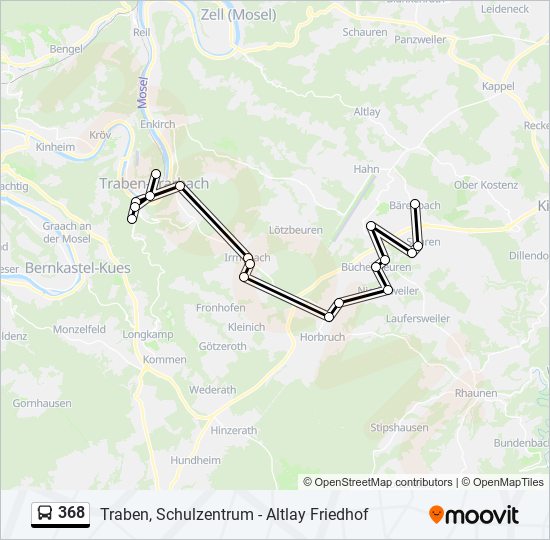 368 Route: Schedules, Stops & Maps - Bärenbach (B. Simmern/Hunsr ...