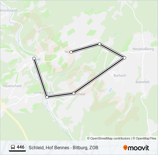 446 Route: Schedules, Stops & Maps - Wawern, Ort (Updated)