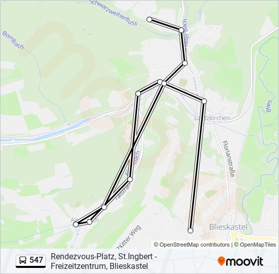 547 Route: Schedules, Stops & Maps - Lautzkirchen am Eichberg (Updated)