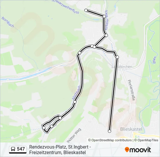 547 Route: Schedules, Stops & Maps - Lautzkirchen am Eichberg (Updated)