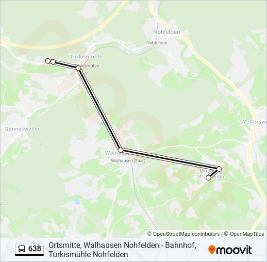 638 Route: Schedules, Stops & Maps - Mosberg-Richweiler (Updated)