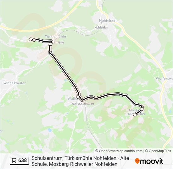638 Route: Schedules, Stops & Maps - Mosberg-Richweiler (Updated)