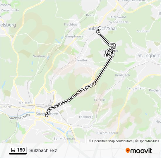 150 Route: Schedules, Stops & Maps - Sulzbach Ekz (Updated)