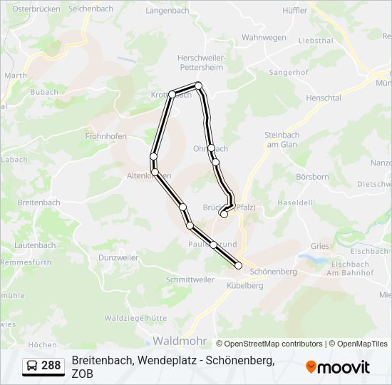 288 Route: Schedules, Stops & Maps - Schönenberg, Schulzentrum (Updated)