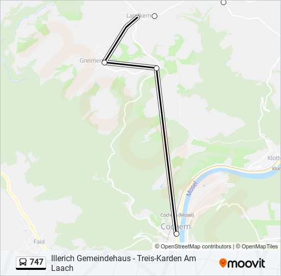 747 Route: Schedules, Stops & Maps - Cochem Endertplatz (Updated)