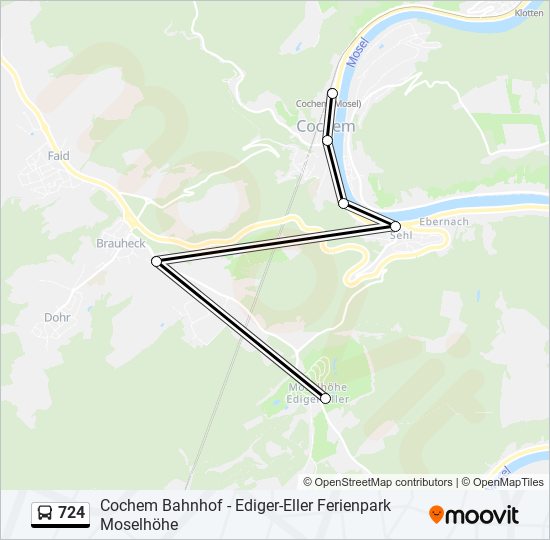 724 Route: Schedules, Stops & Maps - Ediger-Eller Ferienpark Moselhöhe ...