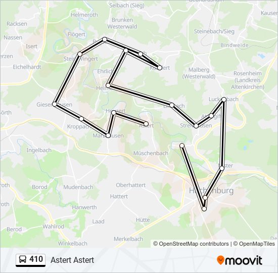 410 Route: Schedules, Stops & Maps - Astert Astert (Updated)