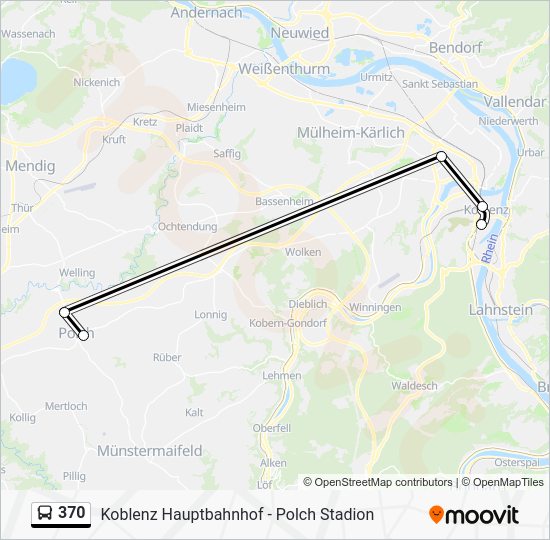 370 Route: Schedules, Stops & Maps - Polch Stadion (Updated)