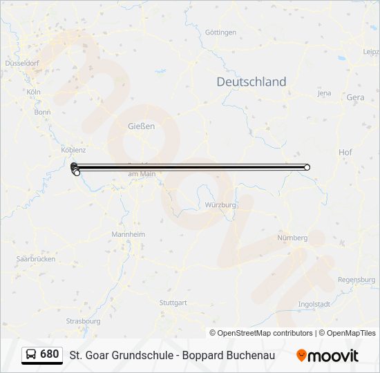 680 Route: Schedules, Stops & Maps - Boppard Holzfeld Oberbornstraße ...