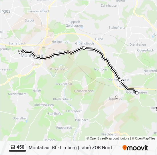 450 Route: Schedules, Stops & Maps - Montabaur Schulzentrum (Updated)