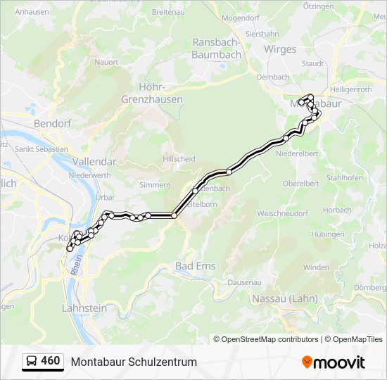 460 Route: Schedules, Stops & Maps - Montabaur Schulzentrum (Updated)