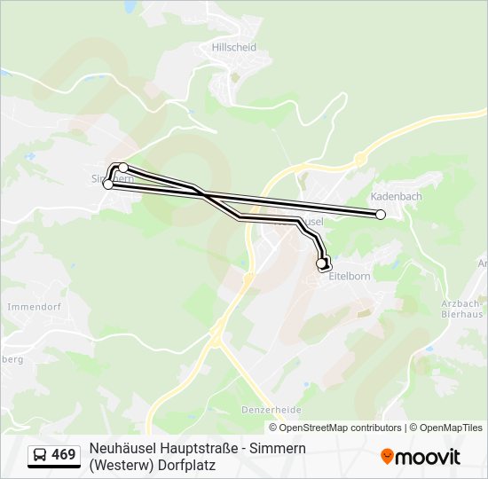 469 Route: Schedules, Stops & Maps - Kadenbach Friedhof (Updated)