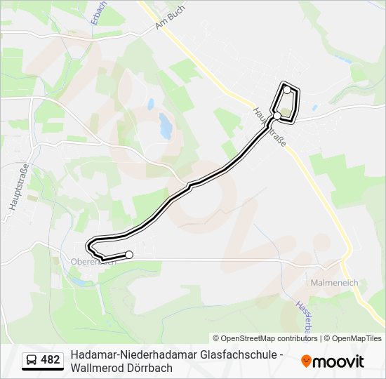 482 Route: Schedules, Stops & Maps - Hundsangen Kindergarten (Updated)